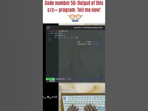 Code number 56: Output of this c/c++ program. Tell me now! #shorts #programming #coding #c - YouTube