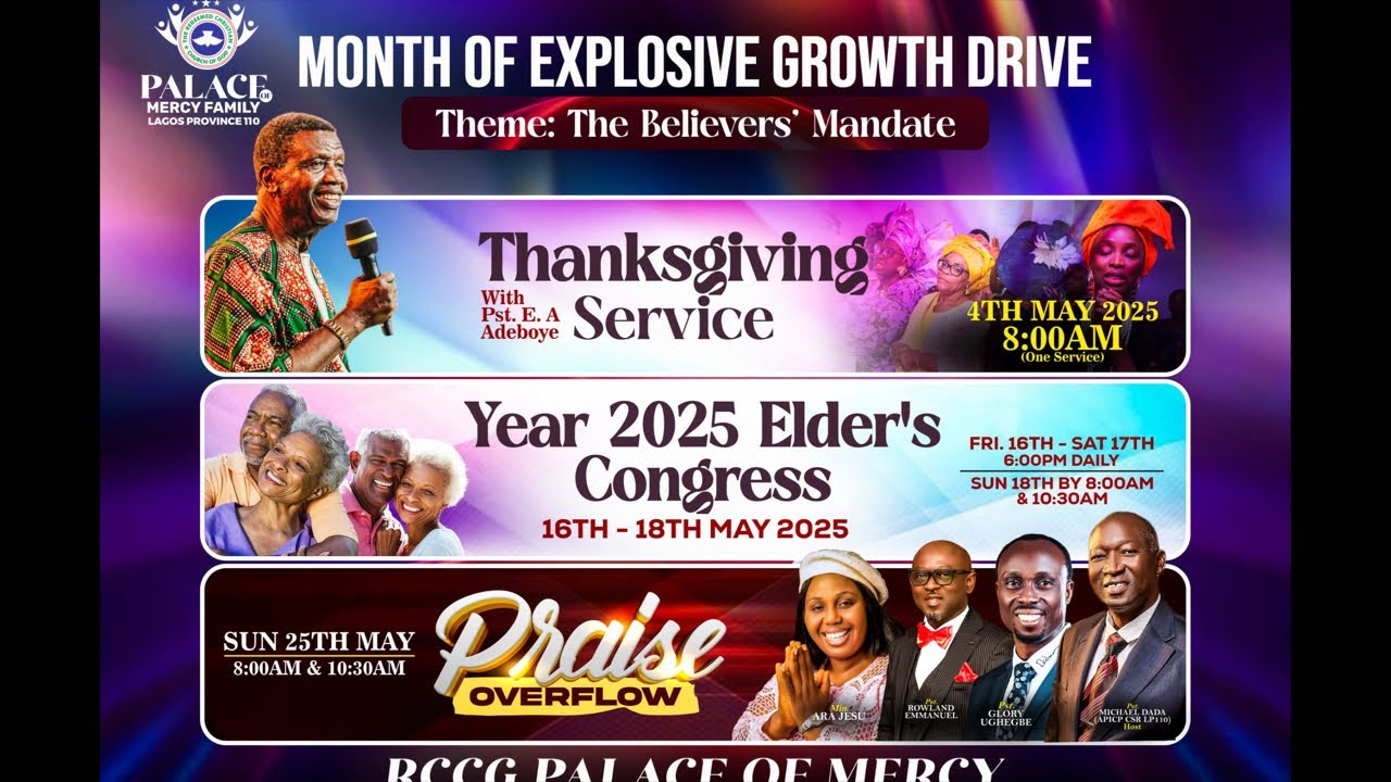 EXPLOSIVE GROWTH DRIVE FIRST SERVICE 11TH MAY 2025 - YouTube