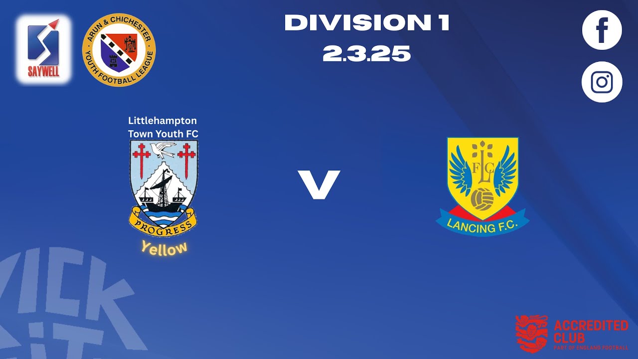 Littlehampton Town (Yellow) V Lancing FC | U15's | 1st Half - YouTube