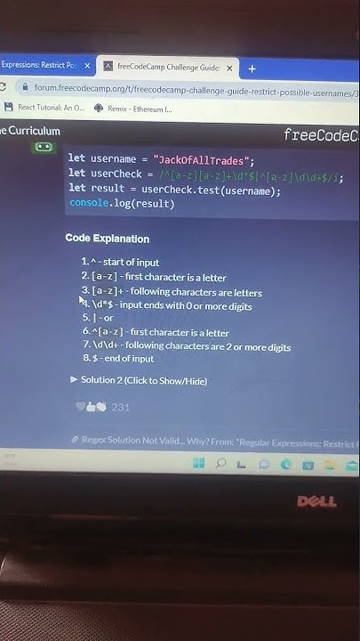 javascript hack #20 (RegEx) - YouTube