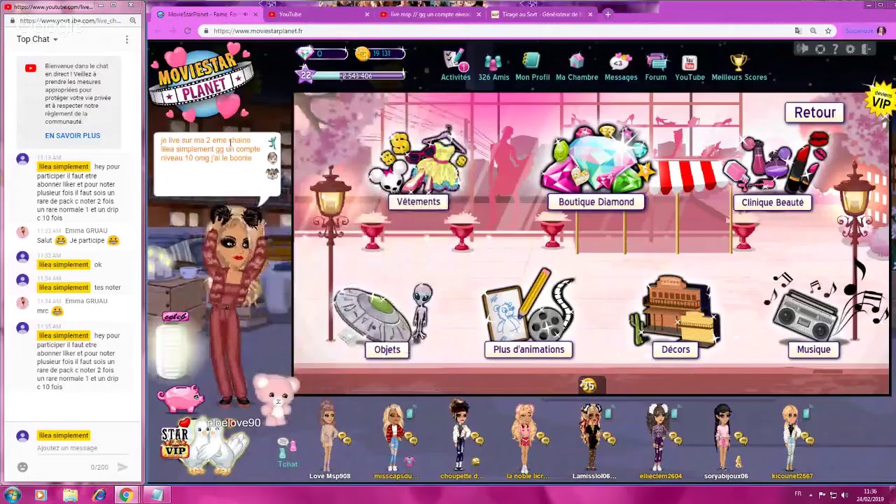 live msp // gg un compte niveau 10 - YouTube