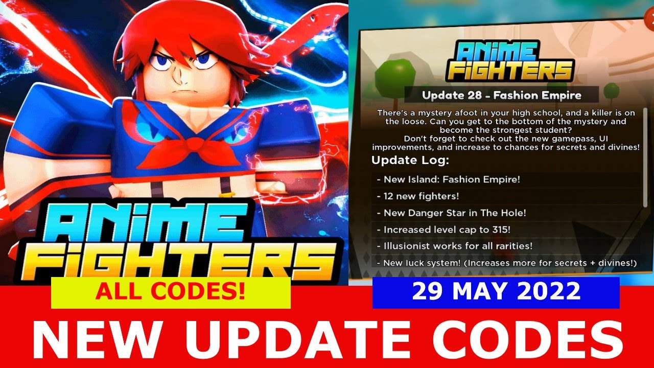 NEW UPDATE CODES [UPDATE 28] ALL CODES! Anime Fighters Simulator ROBLOX ...