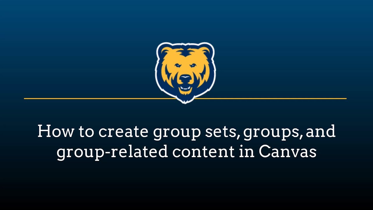 How to create group sets, groups, and group-related content in Canvas ...