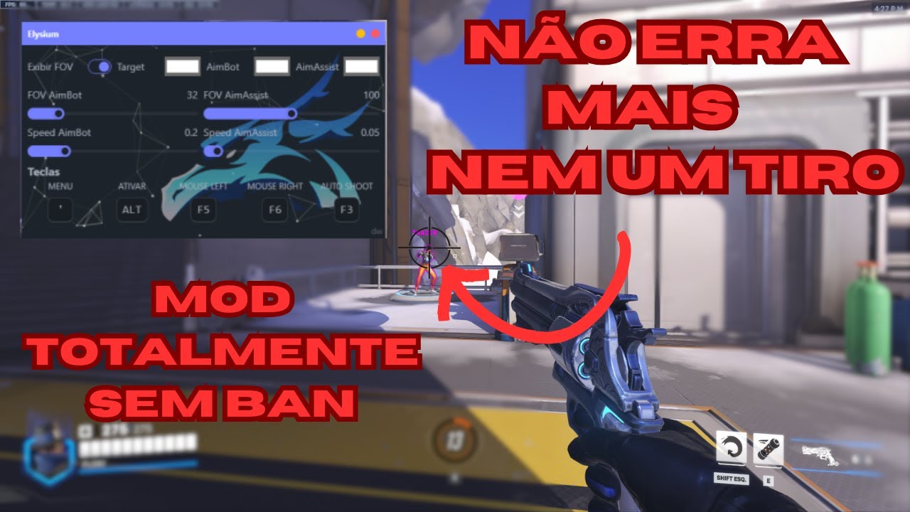 MOSTRANDO TODAS FUNÇÕES DO NOVO MOD (OVERWATCH 2) - YouTube