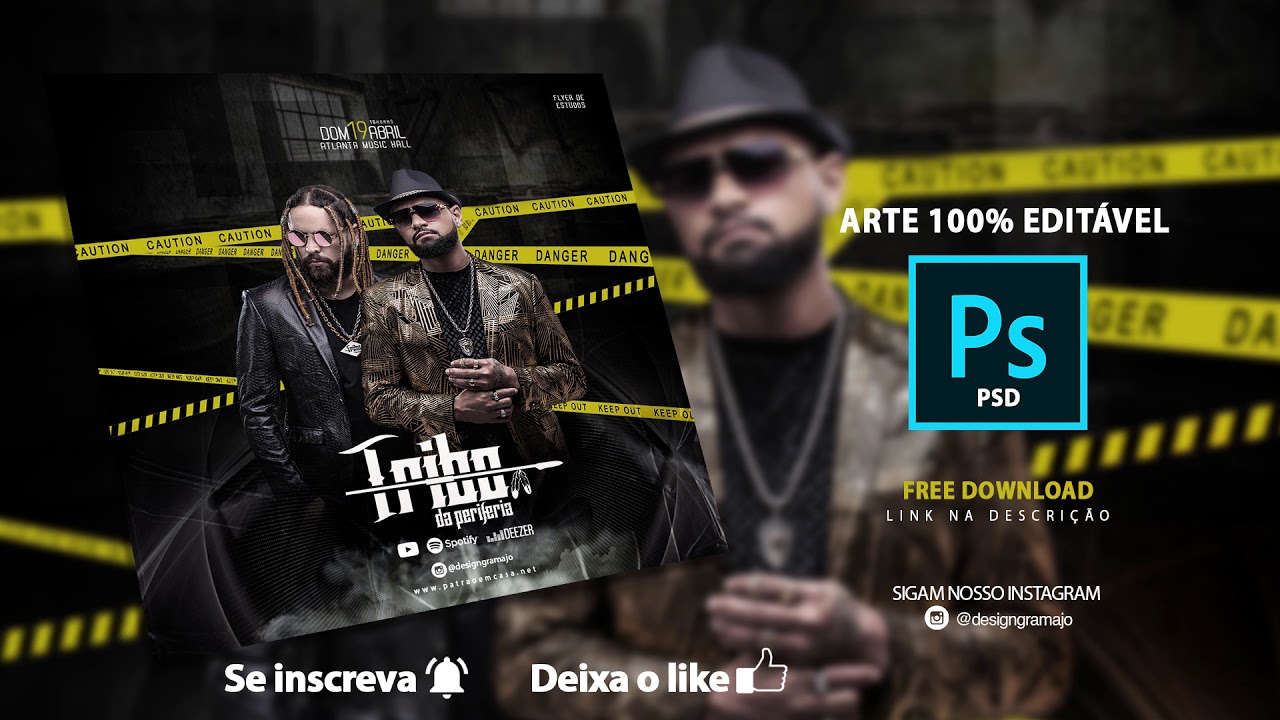 Flyer Psd Free Download Tribo Da Periferia Designgramajo Youtube