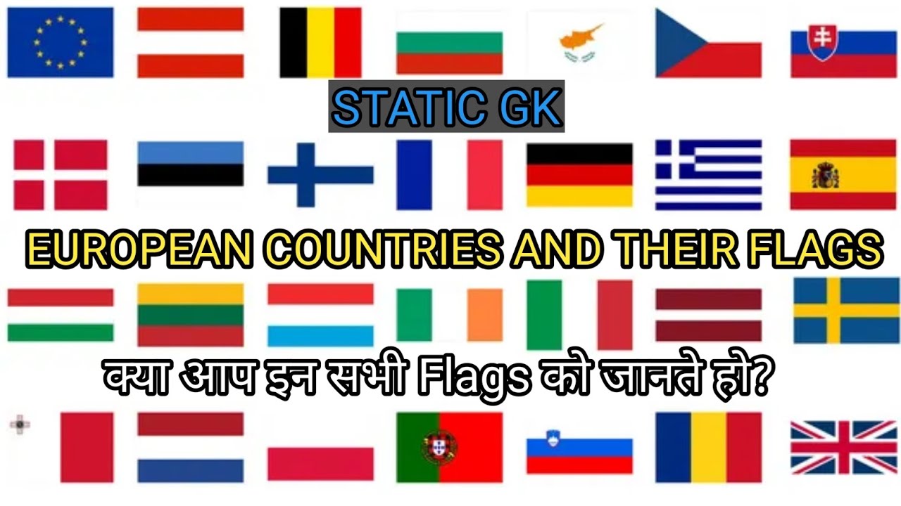 All european countries and their flags || All european flags list ...
