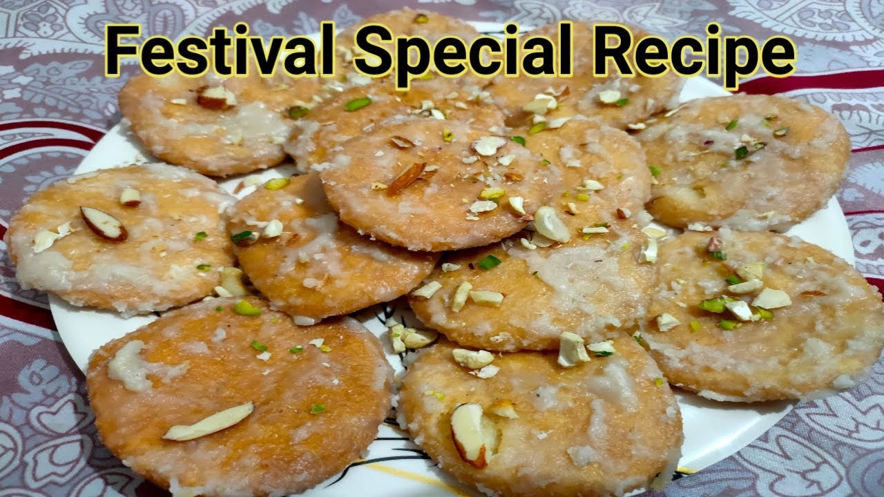 Sweet Mathri recipe - Meethi Mathri Recipe - Sugar coated Mathri -Karva ...