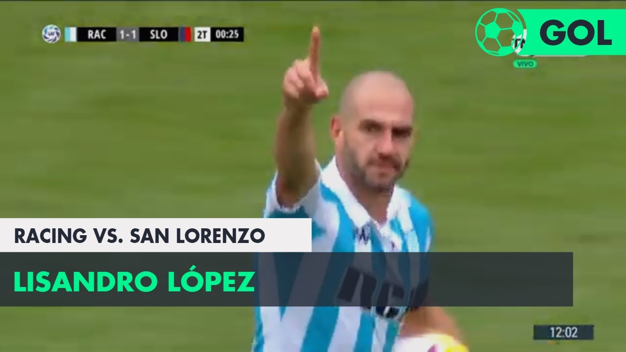 Lisandro López (1-1) Racing vs San Lorenzo | Fecha 10 - Superliga ...