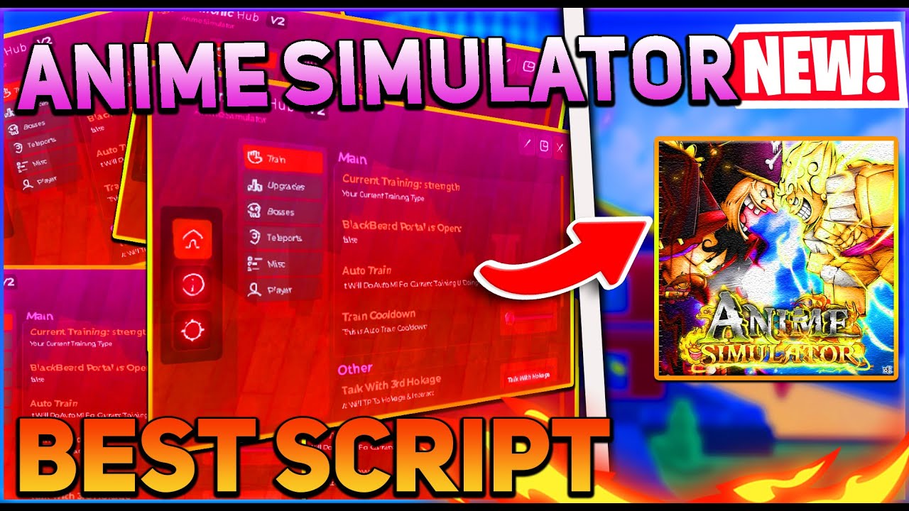 Anime Simulator Script GUI / Hack (Auto Farm, Auto Bosses, Inf Gems ...