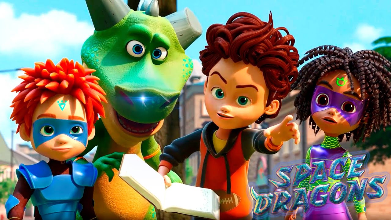 PREMIERE ⭐ Space Dragons - Book of Awesome Dragon Stuff - NEW Cartoon ...