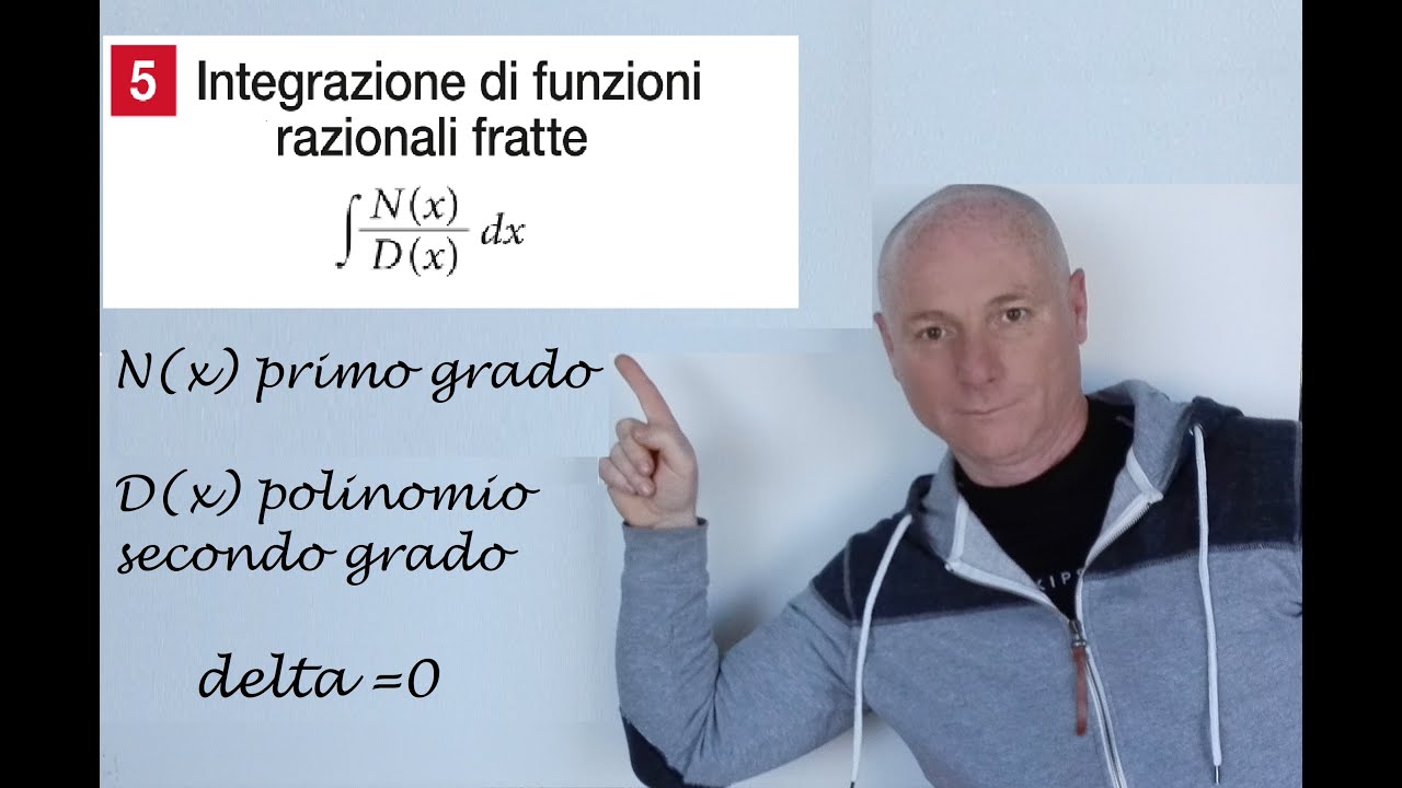 integrali di funzioni razionali con delta uguale a zero - YouTube