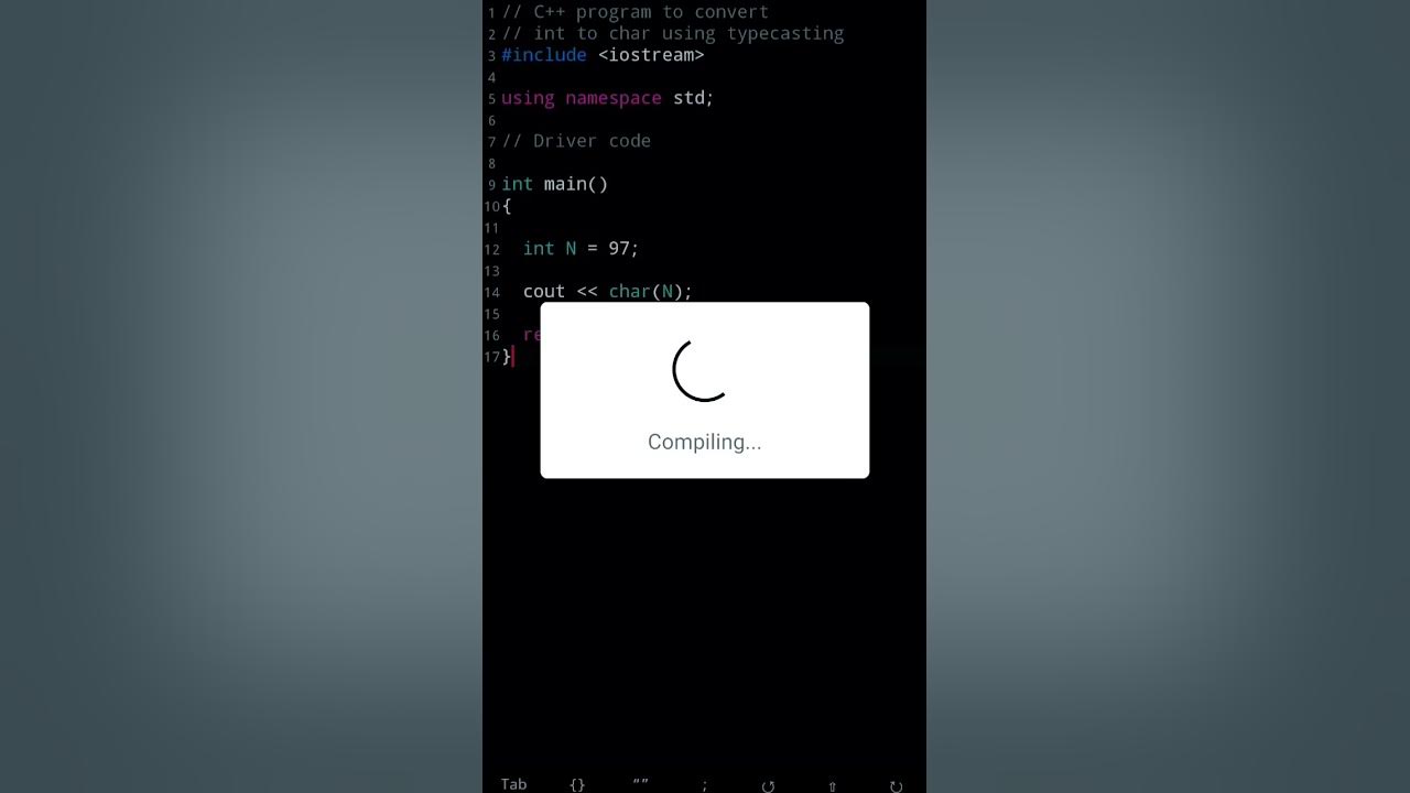 C Program For Int To Char Conversion Programming Subscribe Foryou Clanguage Viralvideo