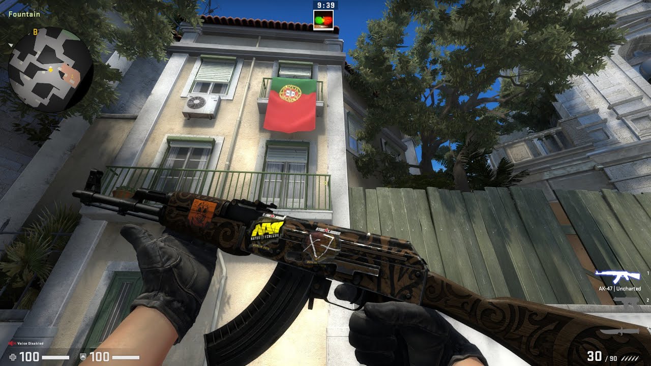 CSGO AK-47 Uncharted Battle Scarred - YouTube