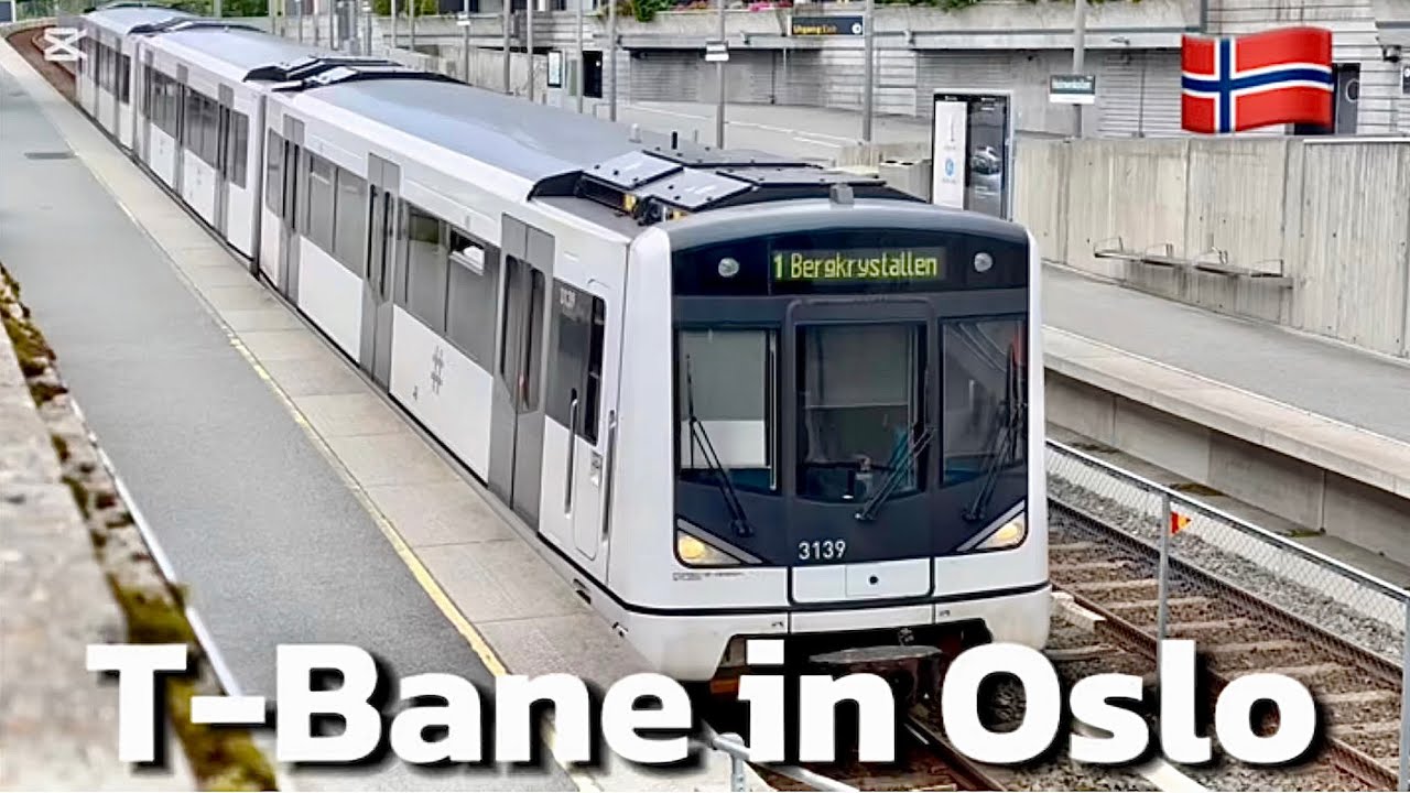 Busy metro schedule in Oslo's T-Bane stations | 🇳🇴 Oslo, Norway - YouTube