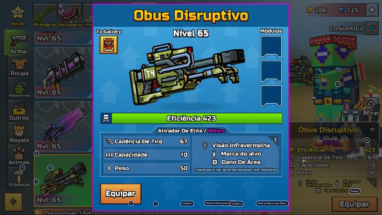 PIXEL GUN 3D REVIEWS OBUS DISRUPTIVO - YouTube