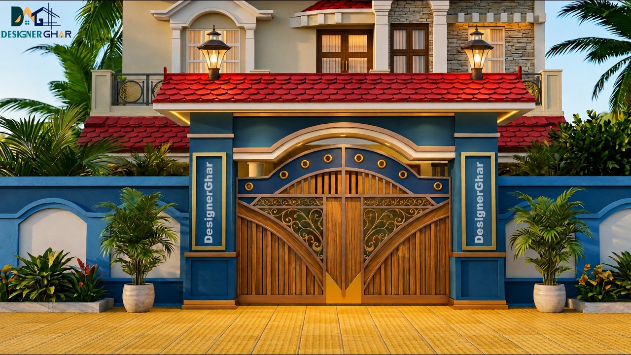 Main Gate Chhat Design | Main Gate shed design Different types मेन गेट ...
