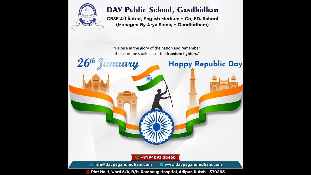 75th Republic Day Celebration 2023-24 DAV PUBLIC SCHOOL GANDHIDHAM ...
