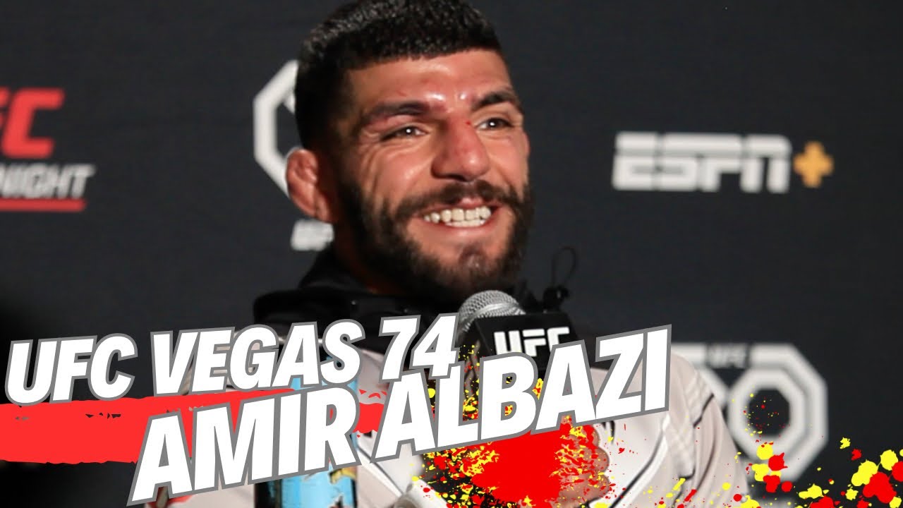 Amir Albazi: "I'm Ready for the Title" | UFC Vegas 74 Post - YouTube