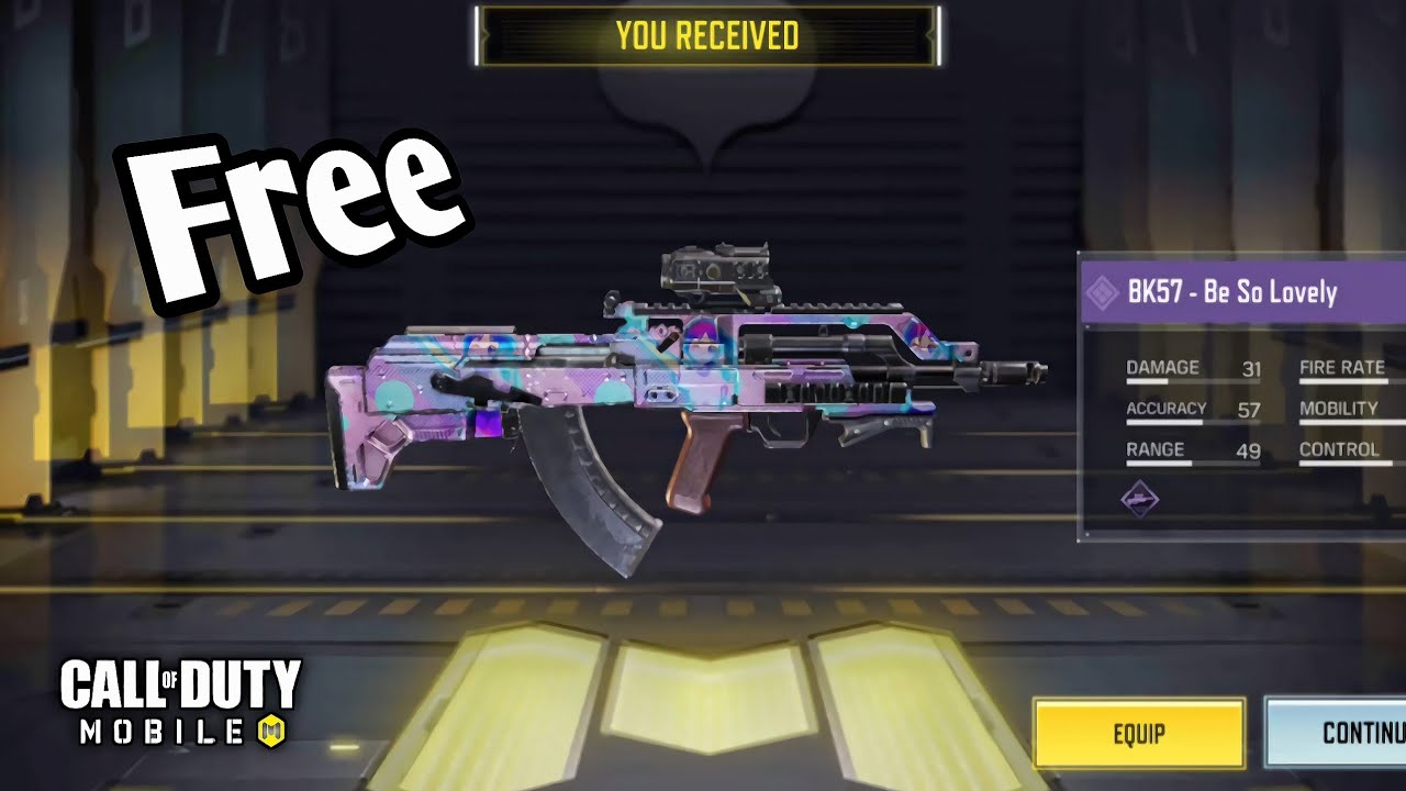 *New* FREE BK57 Be so Lovely COD Mobile - YouTube