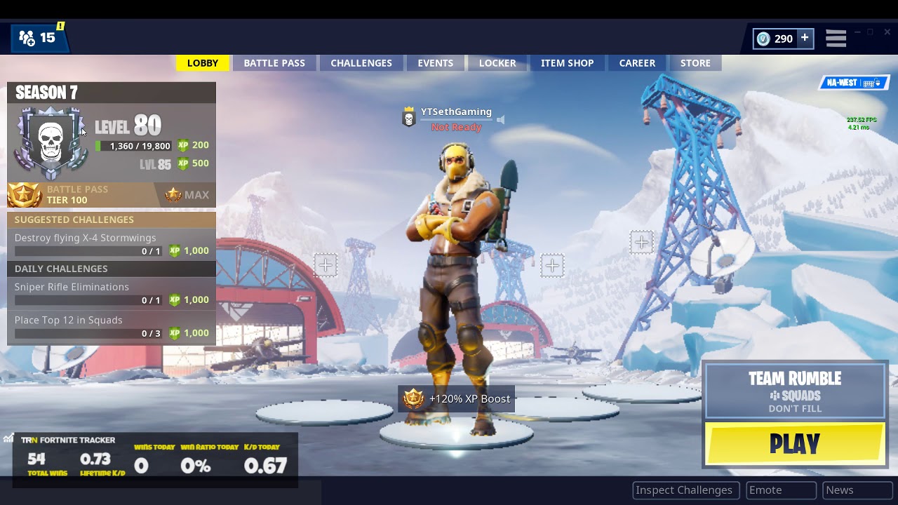 Reached Level 80 Again In Fortnite Battle Royale - YouTube