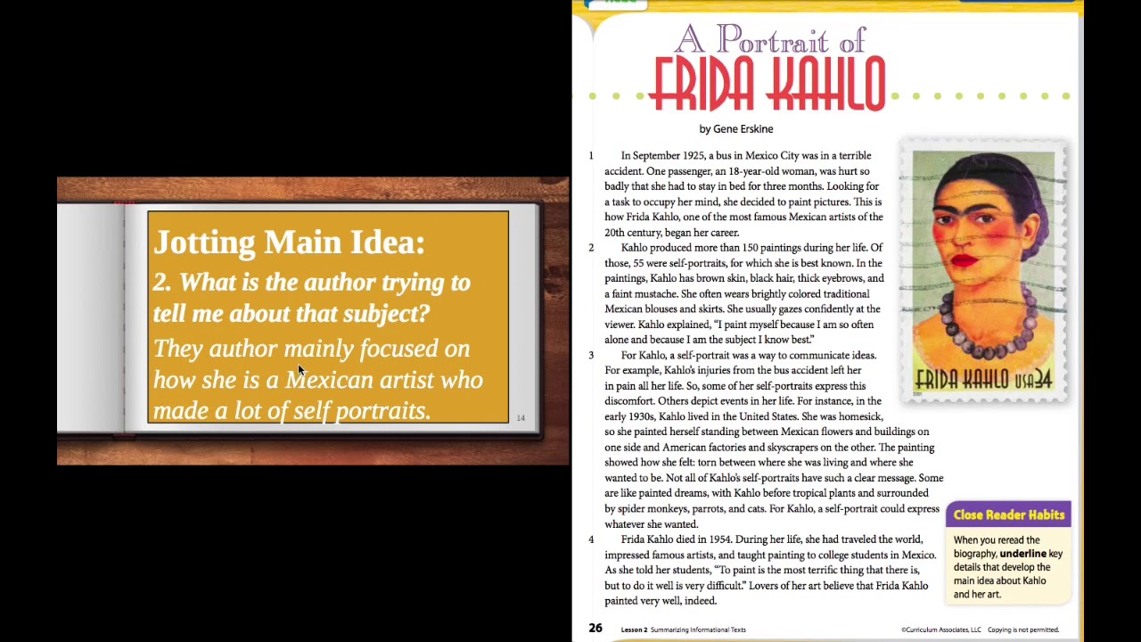 Mini Lesson - Summarizing Informational Texts - March 30 - YouTube