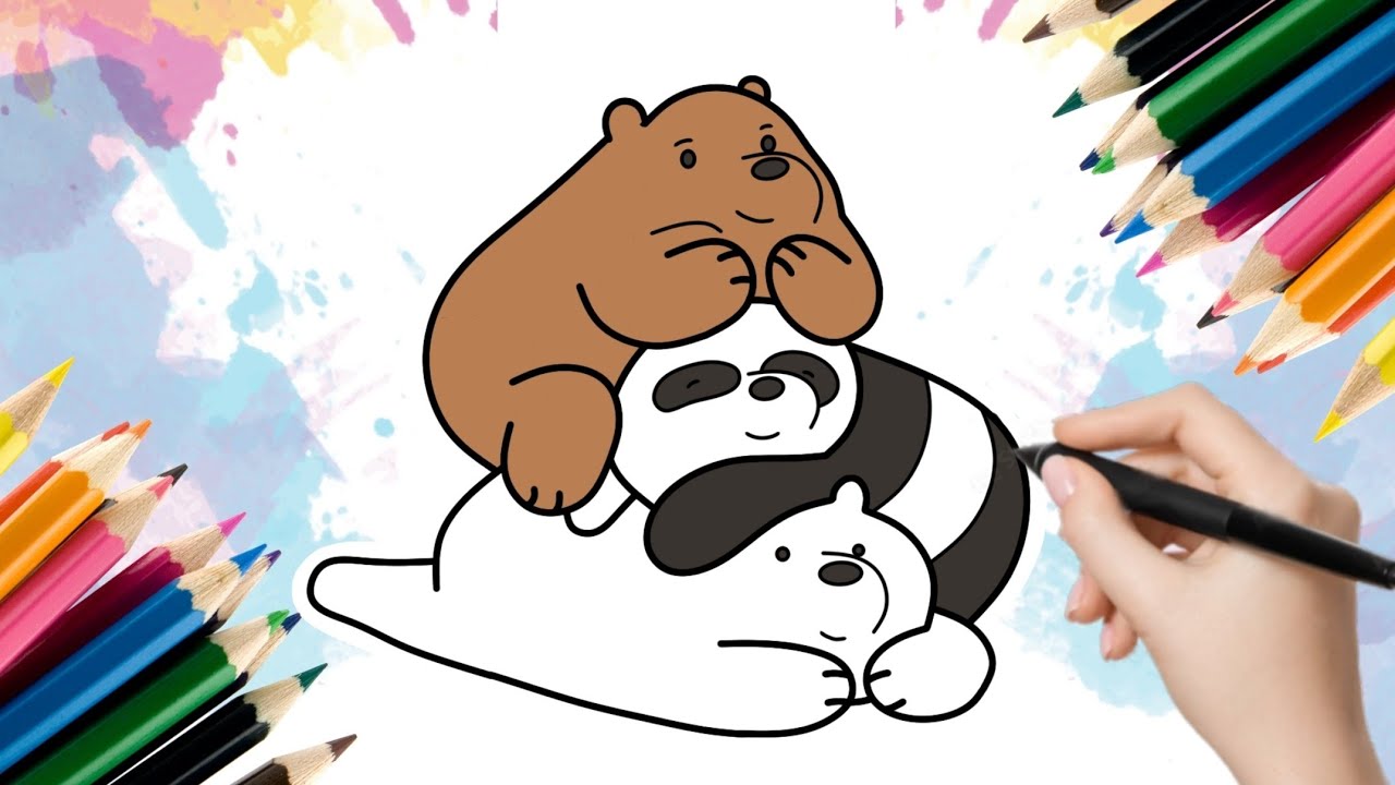 Learn How to Draw and Color the We Bare Bears: Easy Step-by-Step ...