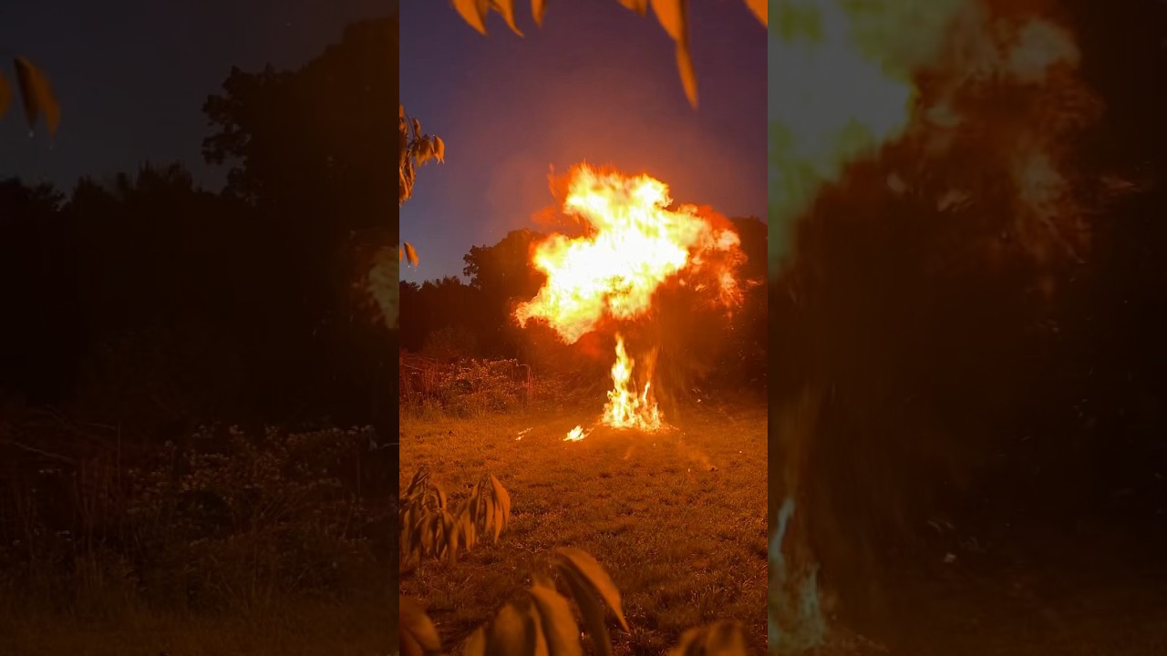 Camp gas explosion 💥#shorts - YouTube