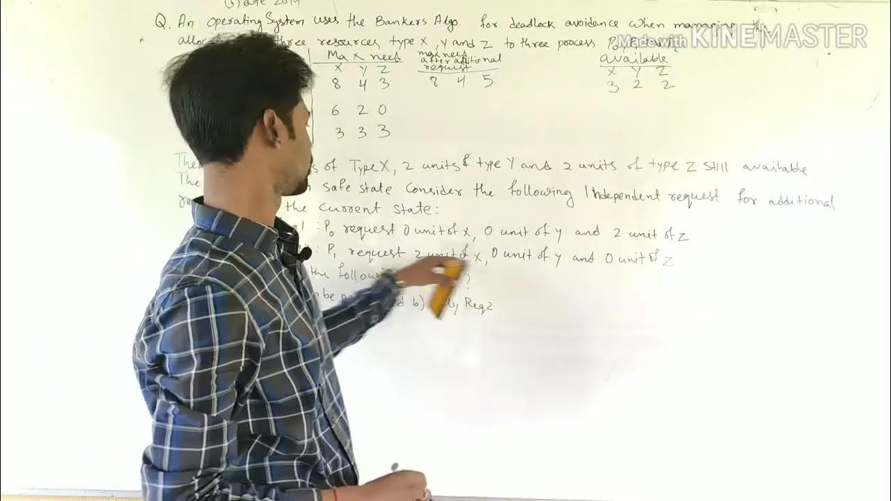 Bankers algorithm Gate 2014 Operating system - YouTube