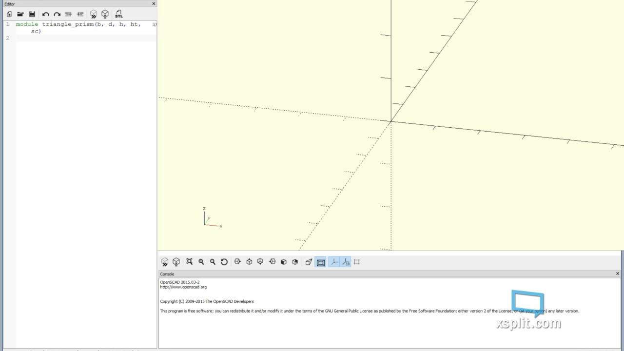 OpenSCAD Triangular Prism - YouTube