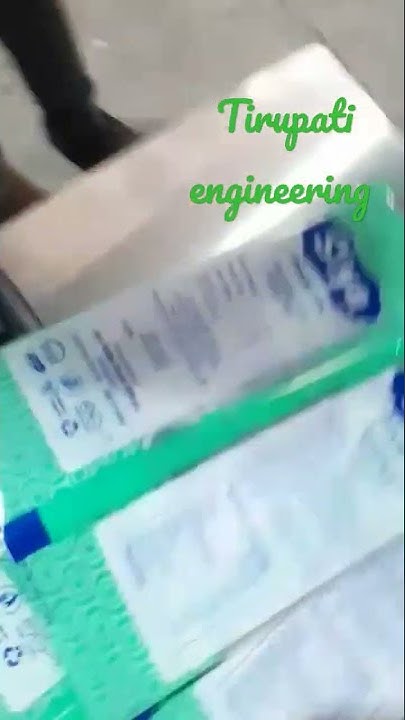 automatic pouch batch coding Machine - YouTube