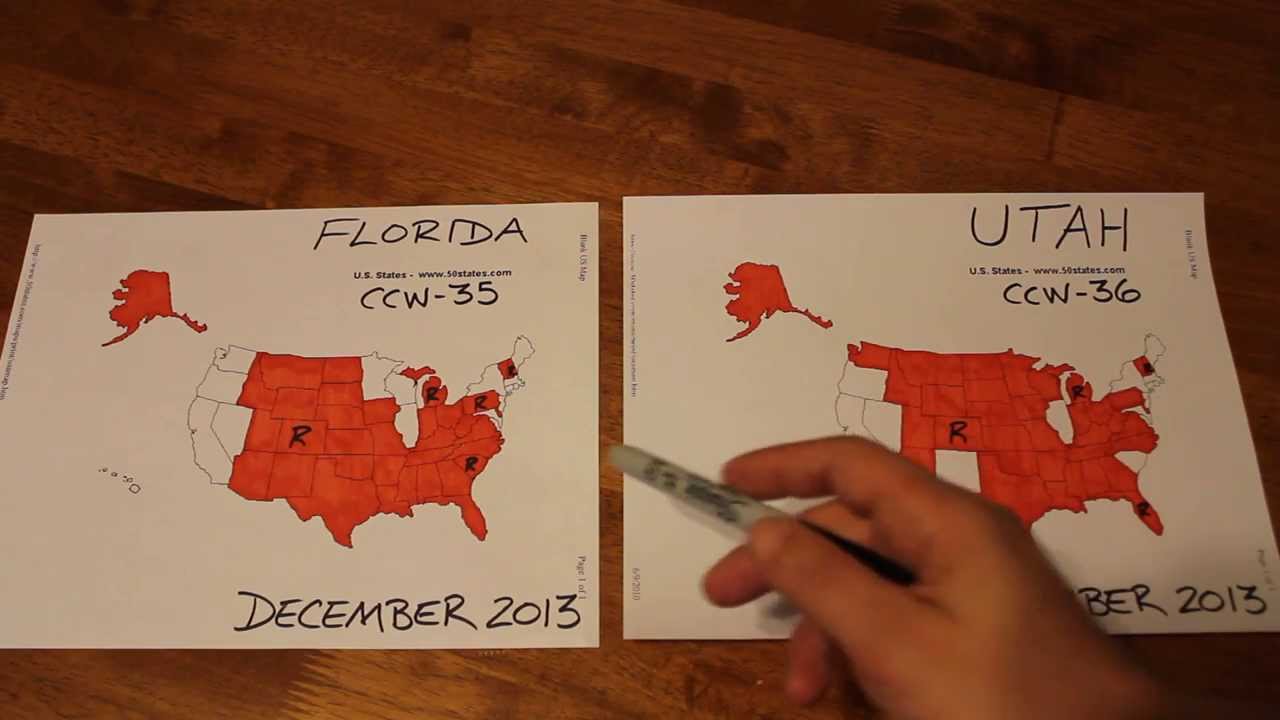 Multi State Florida CCW Utah CCW Comparison - YouTube