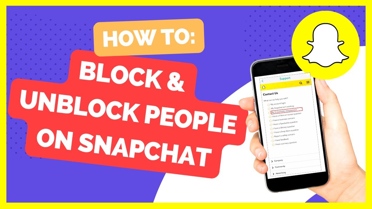 How To Block And Unblock People On Snapchat - YouTube