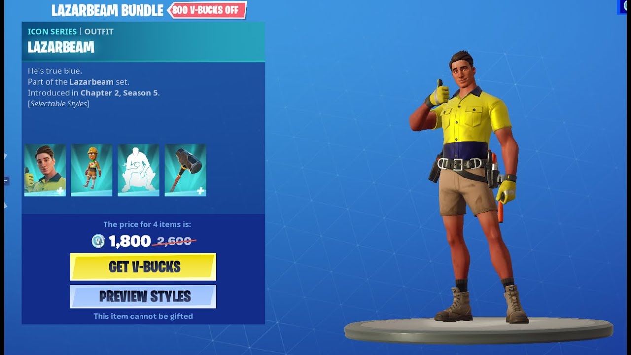 *NEW* Lazarbeam Bundle! - Fortnite Item Shop - March 4, 2021 - YouTube