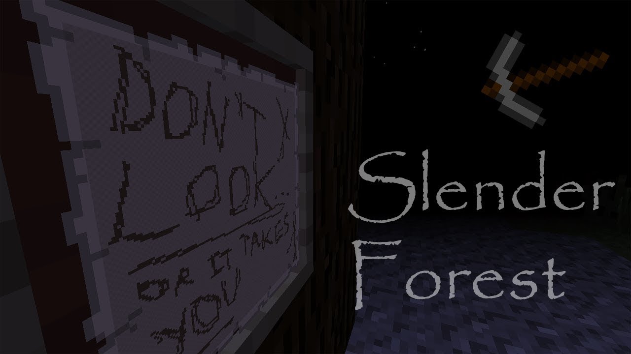 Minecraft: "Slender's Forest" Map- To Scare or Not To Scare? - YouTube