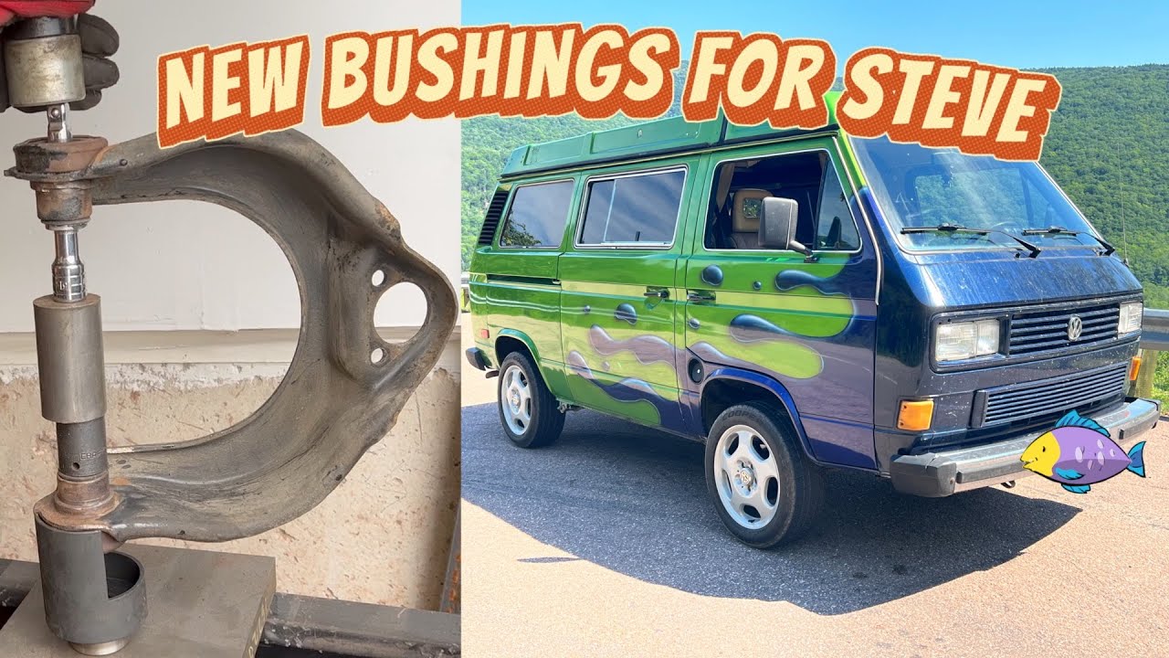 Easy Way to Replace VW Vanagon Upper Control Arm Bushings - YouTube