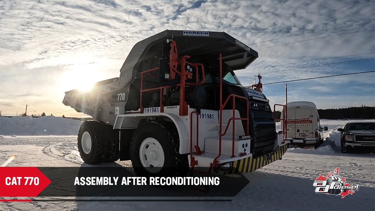 Caterpillar 770 : Assembly After Reconditioning - YouTube