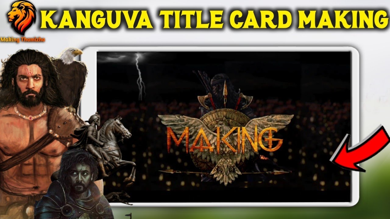 How to make Kanguva title card editing|Kanguva typography|Making ...