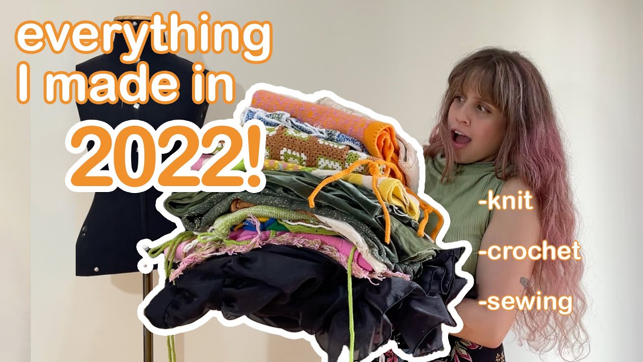 2022 wrap up!! all the clothes I created for myself! (try on) - YouTube