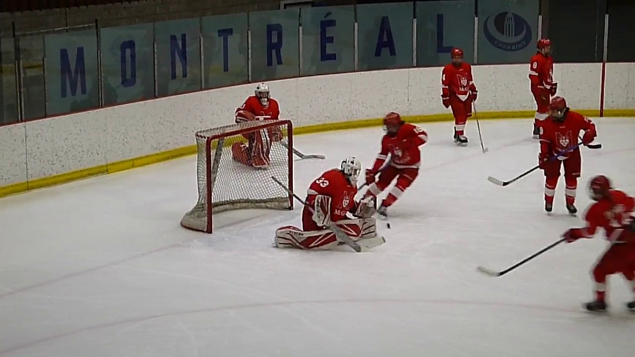 McGill Martlets goalies Tricia Deguire and Amanda Hawden warm up 1/10 ...