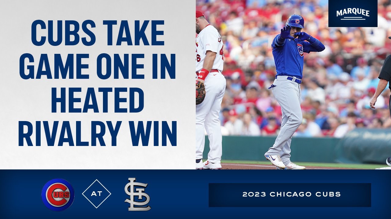 RECAP: Cubs Take Game One in HEATED Rivalry Win - YouTube