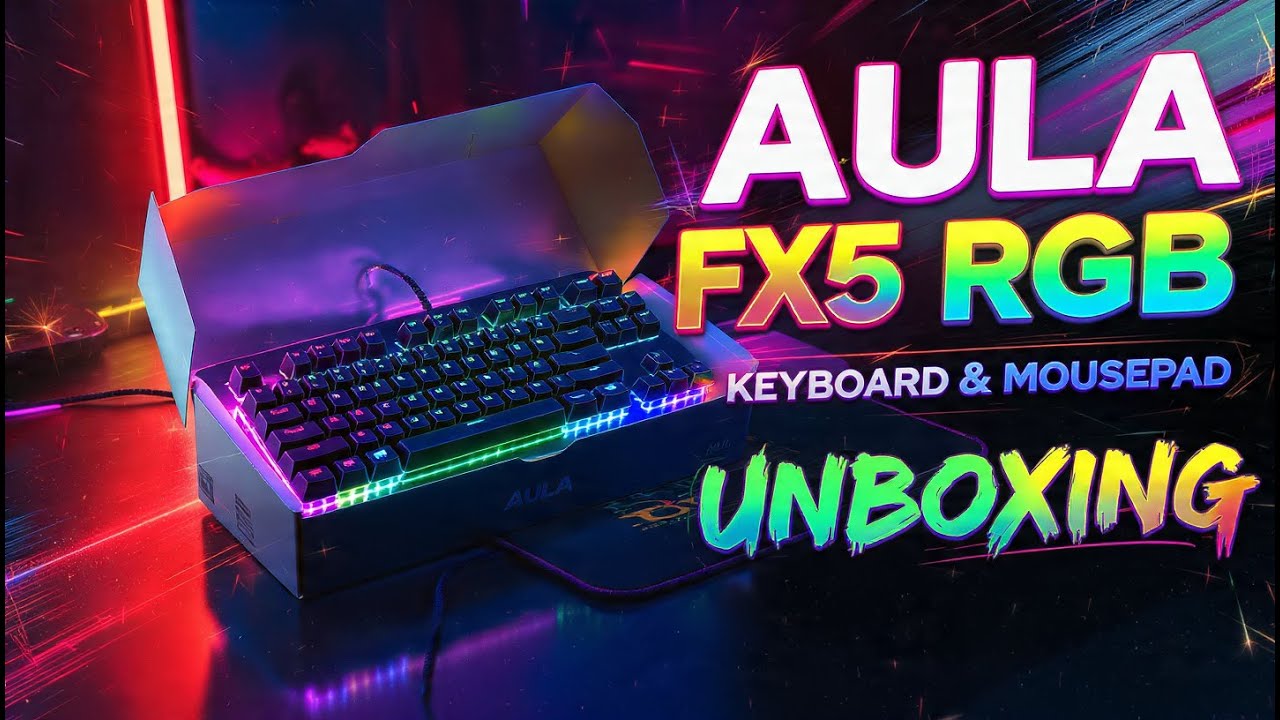 AULA FX5 RGB KEYBOARD AND MOUSEPAD UNBOXING AND REVIEW | AULA MOUSEPAD ...