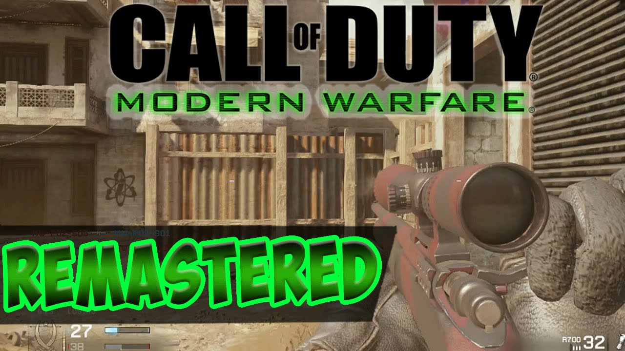 R700 Sniping COD 4 REMASTERED FIRST IMPRESSIONS - YouTube
