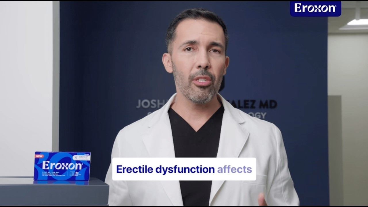 Expert Opinions | Dr. Joshua Gonzalez on NEW Eroxon® ED Treatment Gel ...