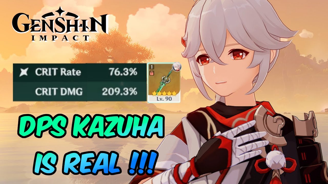 Full Build DPS Kazuha , Damage Nya Gila Banget !!! - Genshin Impact ...