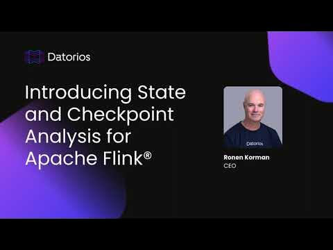 Introducing State and Checkpoint Analysis for Apache Flink® - YouTube