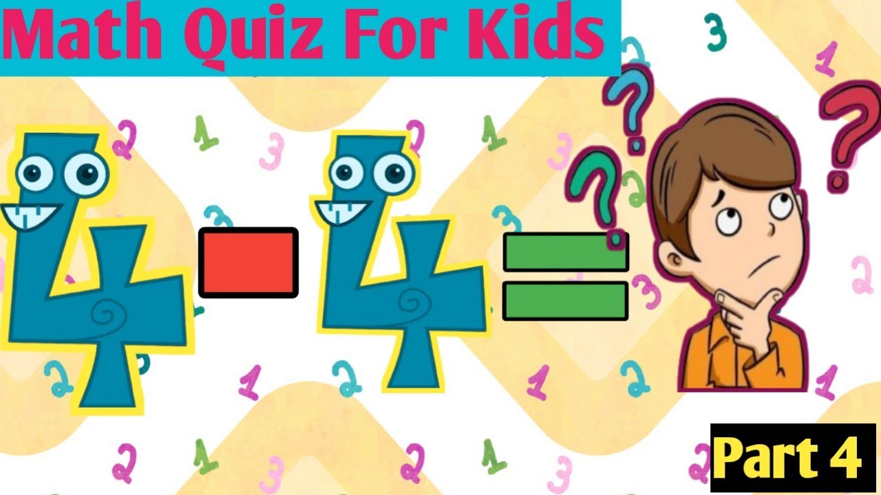 Math Quiz For Kids | Part 4 | One Digit Substraction Quiz ...