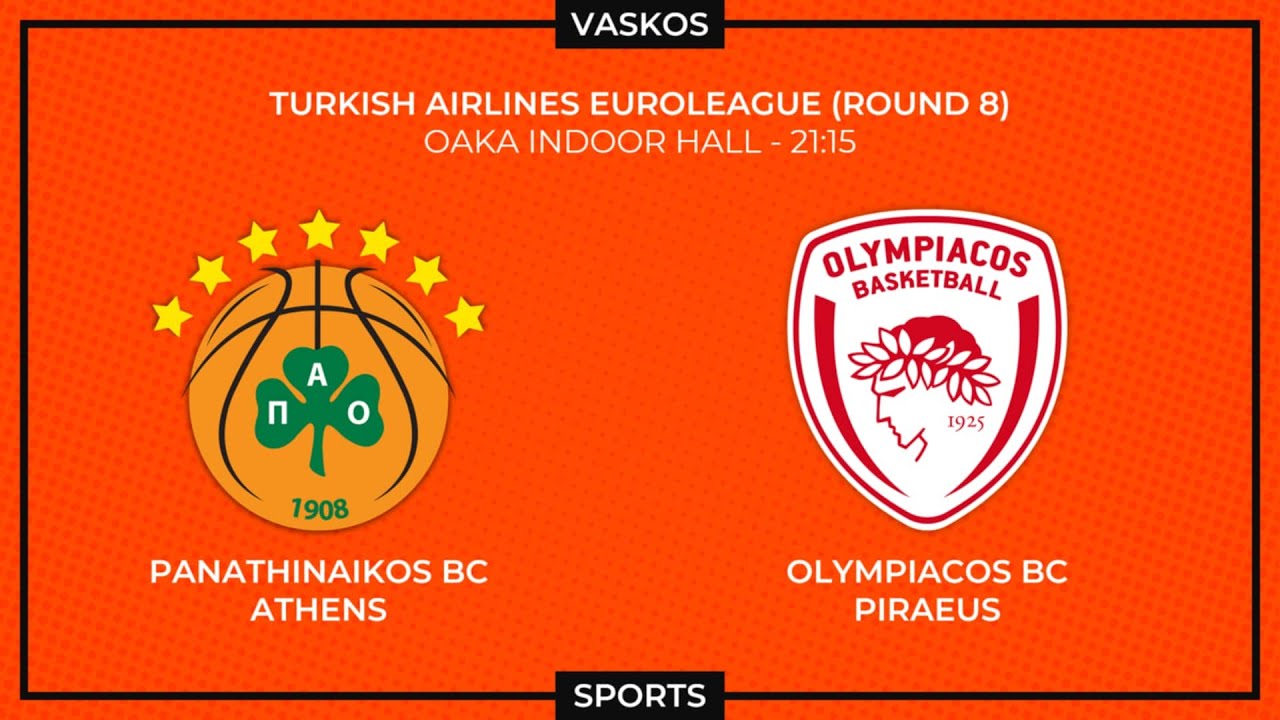 🔴 LIVE | ΠΑΝΑΘΗΝΑΪΚΟΣ - ΟΛΥΜΠΙΑΚΟΣ | EUROLEAGUE | PANATHINAIKOS AKTOR ...