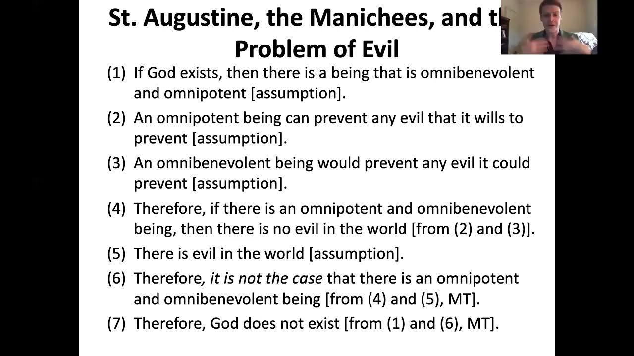 The Problem of Evil and Augustine - YouTube