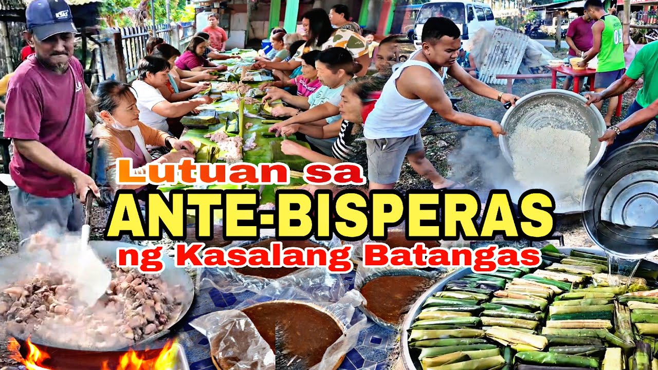 Isang Baboy, SUMAN, KALAMAY, TAMALIS, Lutuan sa ANTE- BISPERAS ng ...