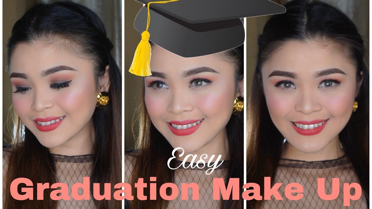 EASY GRADUATION MAKE UP USING CHEAP PRODUCTS! - YouTube